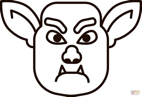 Troll Face Coloring Page