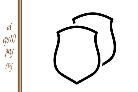 Shield Guard Icon Sketch Filled Vector Graphic By Irynashancheva