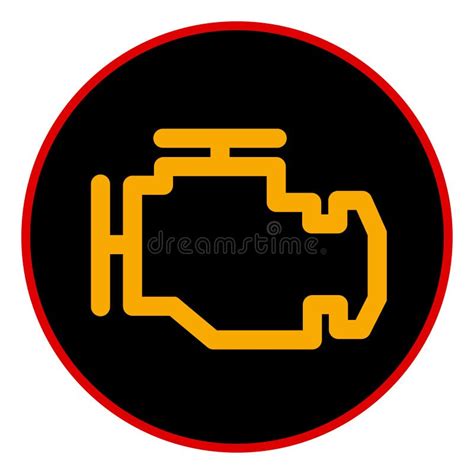 Check Engine Indicator Symbol Sign Vector Illustration Isolate On