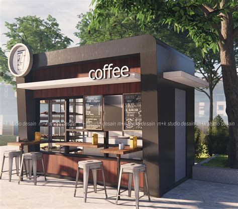 Coffee Kiosk On Behance Cafe Interior Design Restaurant Interior