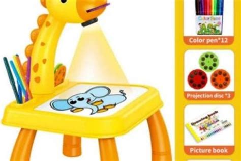 საბავშვო სათამაშო პროჟექტორი სახატავი დაფა