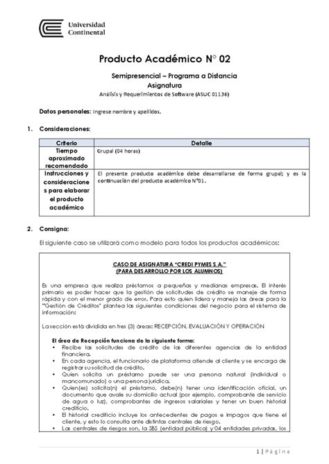 Producto Académico 02 [Entregable] Ultima Version - Producto Académico ...