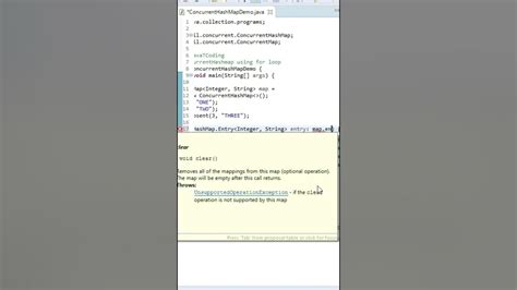 Iterate Concurrent Hashmap Loop Shorts Javatcoding Trending Youtube