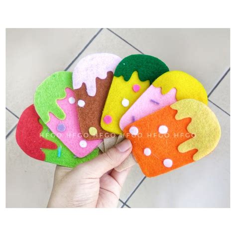 Ice Cream • Felt Angpao Kain Flanel Kreatif Kain