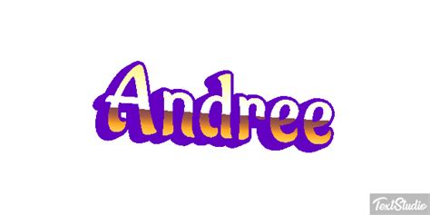 Andrée Name Animated  Logo Designs