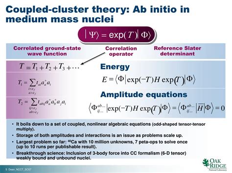 Ppt Building Nuclei From The Ground Up Nuclear Coupled Cluster