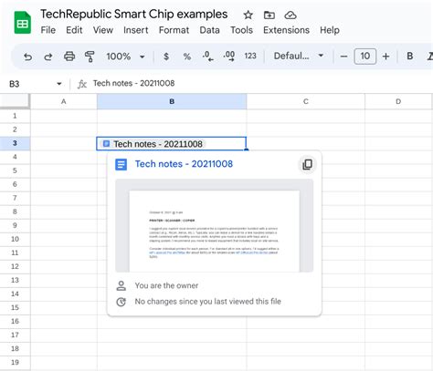 How Google Sheets Smart Chips Let You Pack More Into Cells