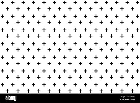 Plus Symbols Of Different Sizes And Opacity Seamless Background Pattern