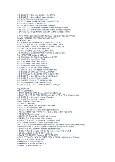 pdms latest commands doc chemistry science