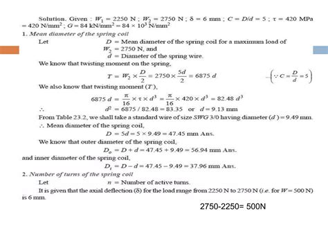 Mechanical Springs Lecture Problems PPTX