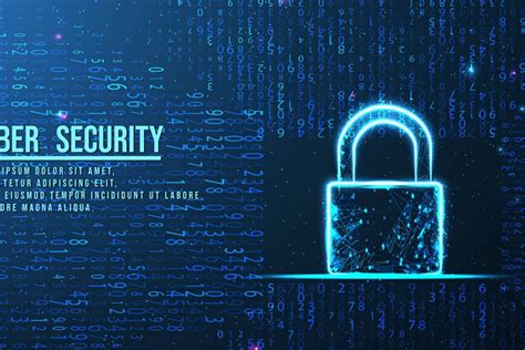Padlock Lock Security Concept Big Data Cloud Computing In