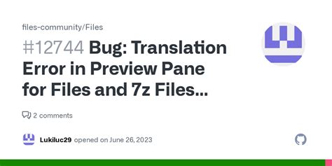 Bug Translation Error In Preview Pane For Files And 7z Files When