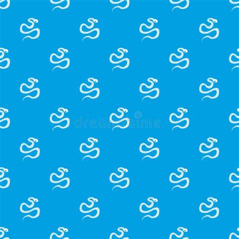 Python Snake Pattern Seamless Blue Stock Vector Illustration Of Angry Danger 99020420