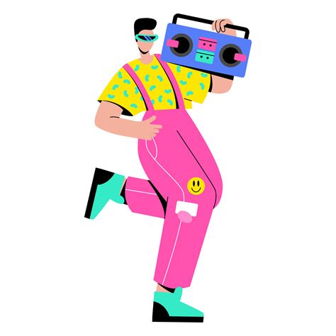80s Dance Clipart Saying