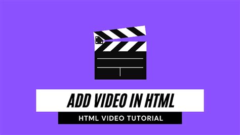 insert video tag in html control autoplay and loop in video tag html