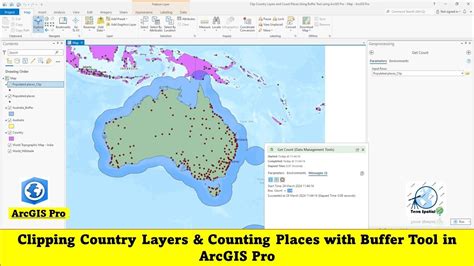 Clipping Country Layers And Counting Places With Buffer Tool In Arcgis Pro Youtube