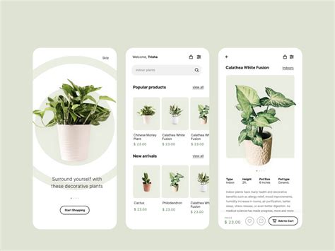 Kimi Free Plant Store Mobile Ui Kit