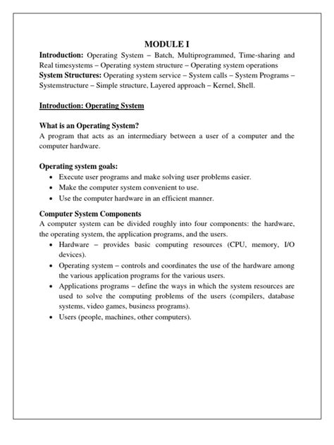 Pdf Os Module I Dokumentips