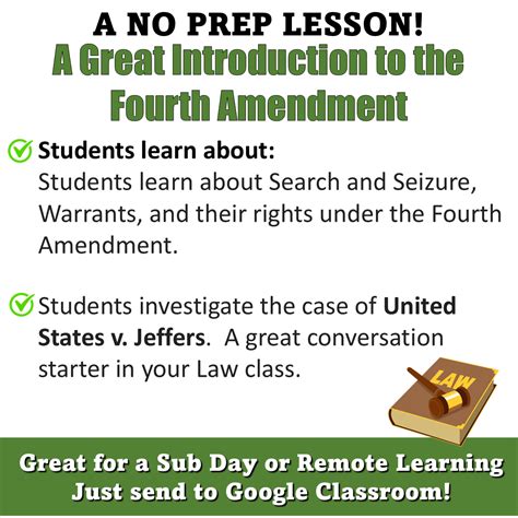 Fourth 4th Amendment Search And Seizure Intro Of Law Business Law Digital