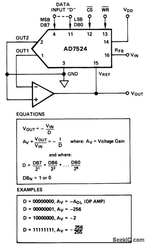 Divider Circuit With Digitally Controlled Gain Electrical Equipment Circuit Circuit Diagram