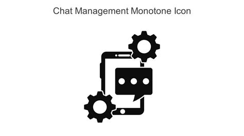 Chat Management Monotone Icon In Powerpoint Pptx Png And Editable Eps