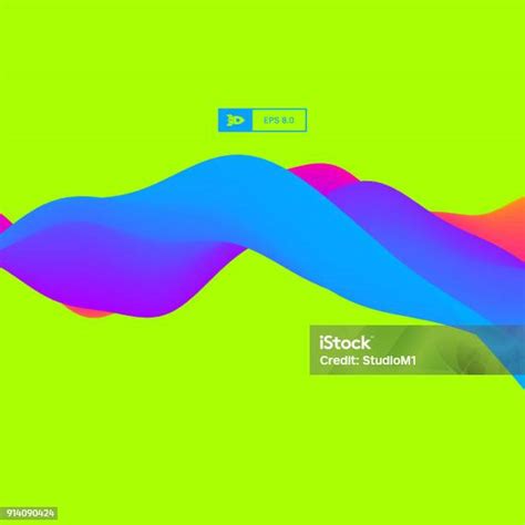 초록 물결 패턴입니다 벡터 일러스트 포스터 책 표지 전단지 배너에 대 한 0명에 대한 스톡 벡터 아트 및 기타 이미지 0명 3차원 형태 가리기 Istock