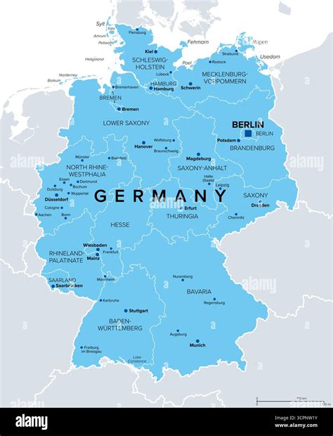 Germany A Country In Central Europe With Capital Berlin Blue