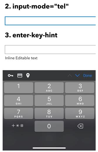 Inputs Add `inputmode` And `enterkeyhint` Property To Input