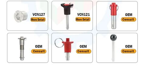 Quick Release Ball Lock Pin Stainless Steel And Cable Lanyard