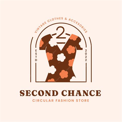 Premium Vector Hand Drawn Second Hand Clothing Store Logo