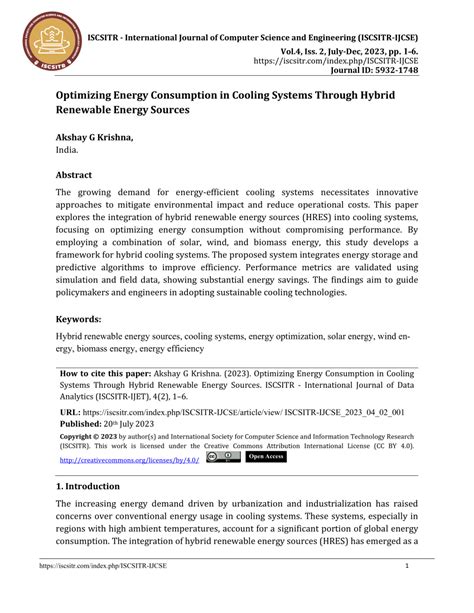 pdf optimizing energy consumption in cooling systems through hybrid