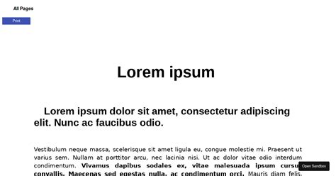Displaying PDF Using React Forked Codesandbox