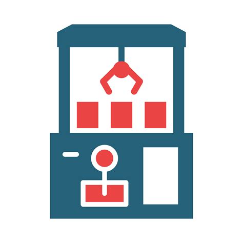 Claw Machine Vector Glyph Two Color Icon For Personal And Commercial