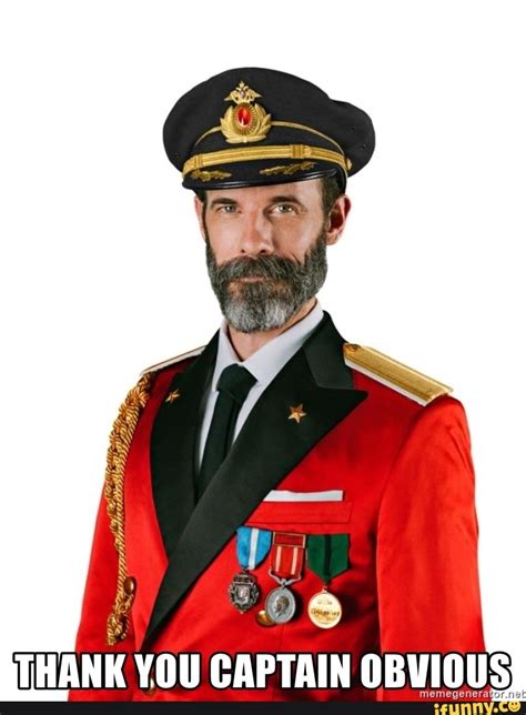 Thank You Captain Obvious Meme