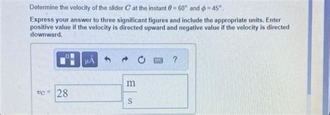 Solved Rod Ab Is Rotating With An Angular Velocity Of