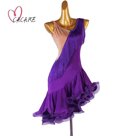 라틴 댄스 드레스 프린지 살사 의류 여성 댄스 경연 대회 드레스 의상 탱고 라틴 댄스 맞춤형 D 술 라틴어 AliExpress