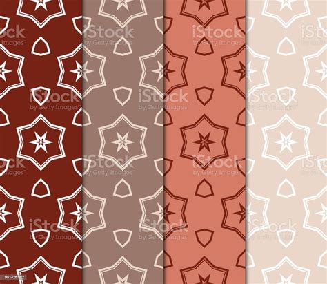 현대적인 세련 된 기하학 육각 완벽 한 패턴 배경 아트 데코의 집합입니다 고급 벽지 초대에 대 한 텍스처입니다 벡터 일러스트 레이 션 및 디자인 장식입니다 0명에 대한 스톡