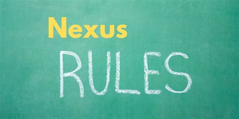Nexus Rules The Basics