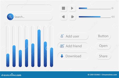 UI UX Admin Panel Layout Template With HUD Graphics UI Interface Elements Charts Diagrams