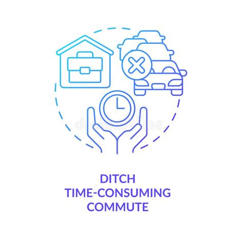 Time Consuming And Expensive Blue Gradient Concept Icon Stock Vector