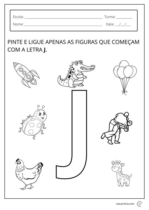 Atividades Com A Letra J Para Imprimir