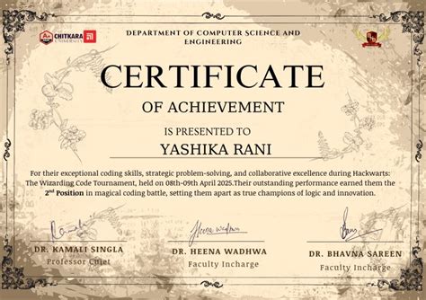 Hackwarts2025 Runnerup Hackathonexperience Chitkarauniversity