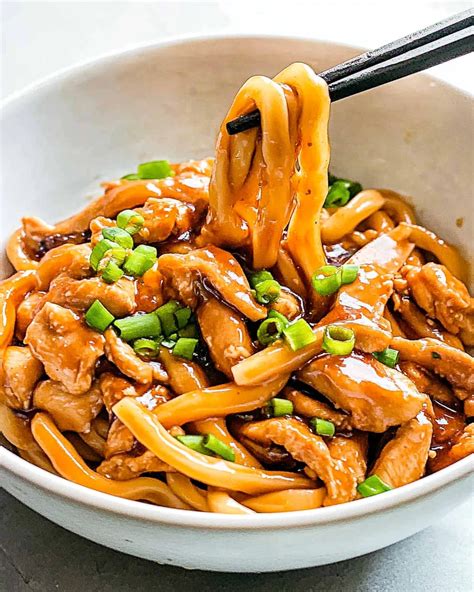 Quick Hoisin Chicken Udon Noodles Recipe