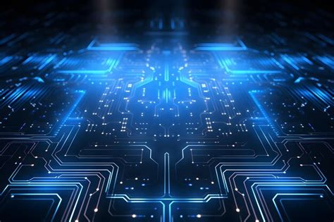 Premium Ai Image Circuit Board Background Technology Concept 3d Rendering Toned Image