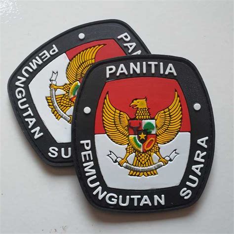 Patch Rubber Logo Pps Panitia Pemungutan Suara Pemilihan Umum Pemilu Tempelan Emblem
