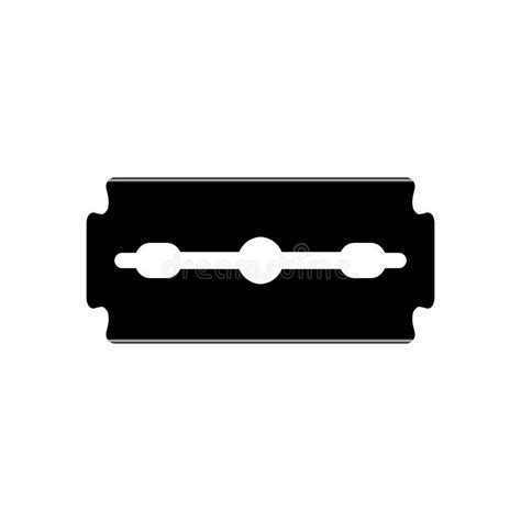 Blade Razor Black Vector Icon Tattoo Stock Vector Illustration Of