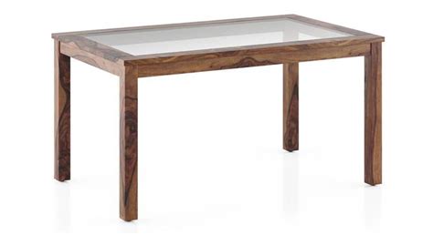 Floyd 6 Seater Dining Table Glass Top Finish Teak With Set Of 6 Zella Dining Chairs Urban