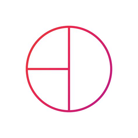 Pie Chart Gradient Icon Vector Illustration 24453046 Vector Art At Vecteezy