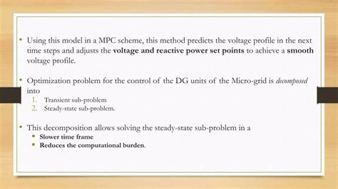 Distributed Control Techniques In Micro Grid Pptx