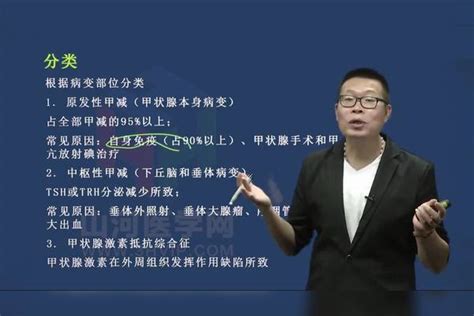 07内分泌学高级职称考试 甲状腺功能减退症一 山河医学网 甲状腺 减退症 医学网
